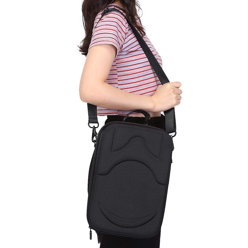 VR Headset Storage Bag with Shoulder Strap Black/Grey Hard Portable Carrying Case Waterproof Nylon for Oculus Quest VR Glass Travel Gaming(Black)
