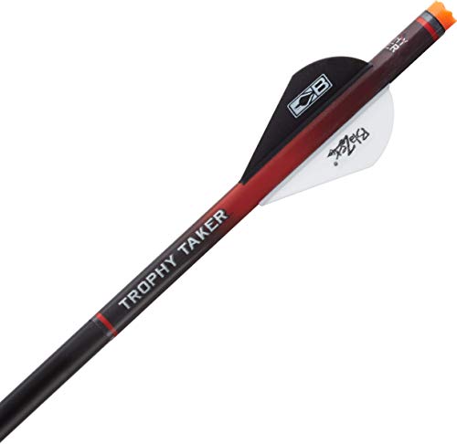 Trophy Taker Shrink Fletch - Red Tube / 2 White & 1 Black Blazer Vanes