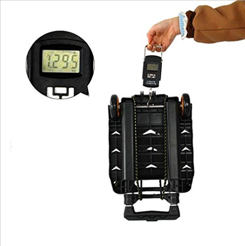 DSAEFG 4 Wheels Multi Function Folding Hand Trolley and Sack Truck Mute Portable Trolley Hand