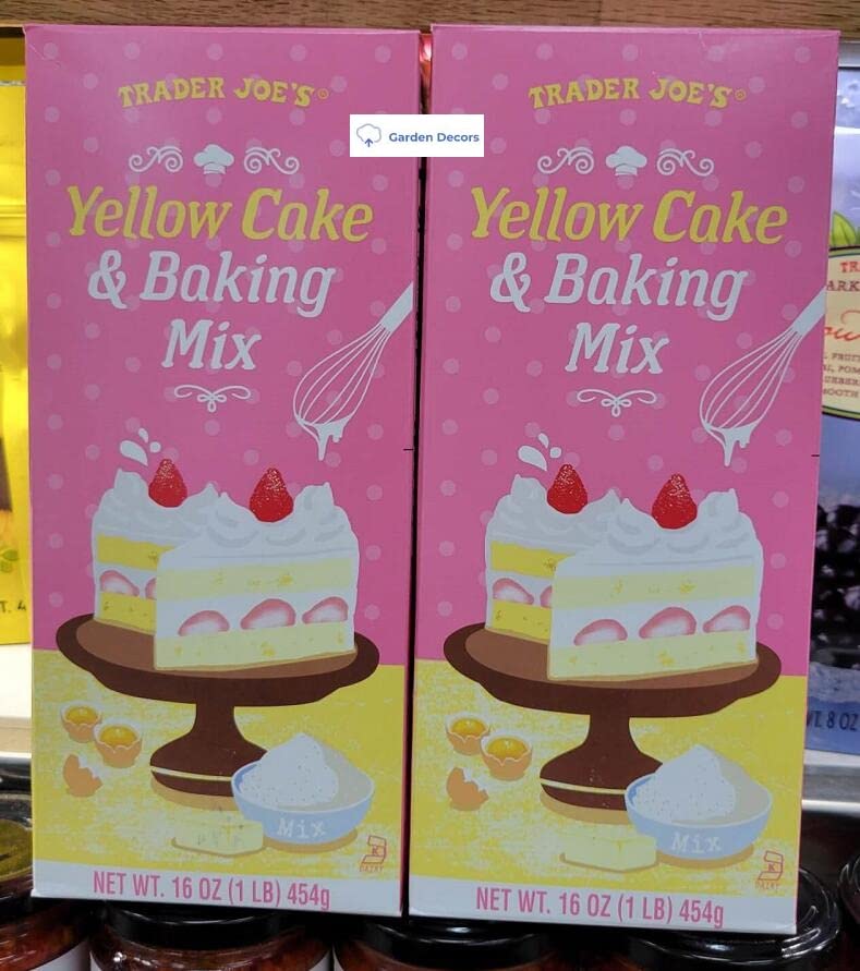 Trader Joe’s Yellow Cake & Baking Mix 16oz 454g (Two Boxes)