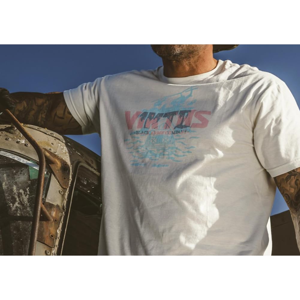 VIKTOS Men's Bongson Breakup Tee T-Shirt, Natural, Size: Small