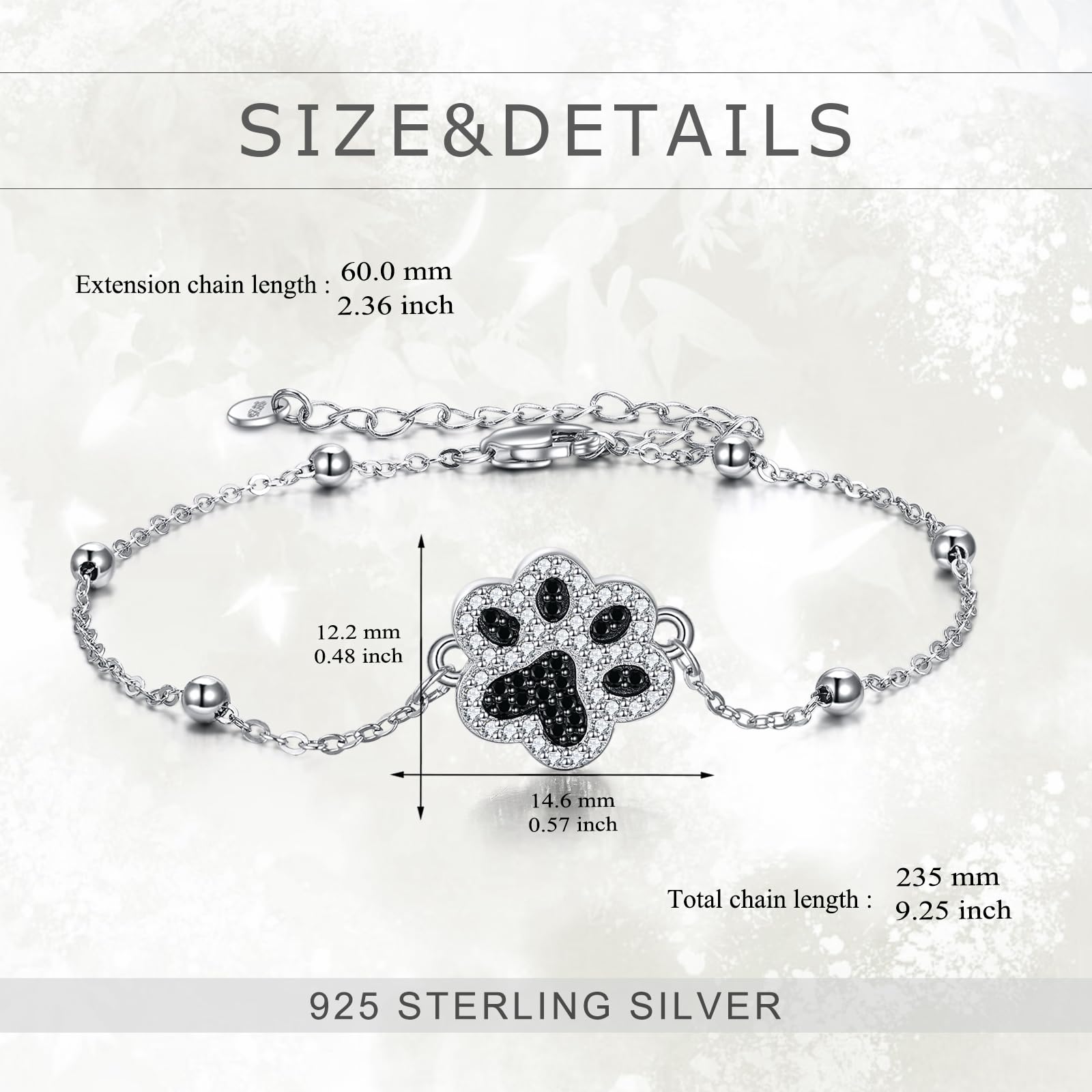 YFN Sterling Silver Otter Bracelets Otter Animal Jewelry for Women (7+2 inches)