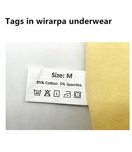 wirarpa Women's Cotton Underwear High Waist Stretch Briefs Soft Underpants Breathable Panties 4 Pack Large