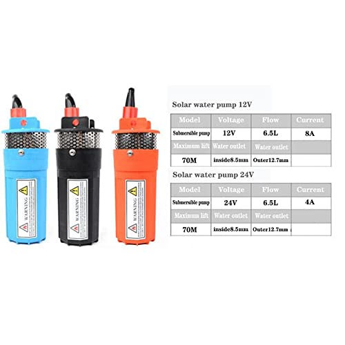 XuuSHA Hand Bilge Pump Small Submersible Outdoor Garden Bilge Cleaning 12 24 V Bilge Pump Automatic (Voltage : Black 24V)