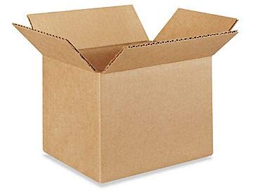 ULINE S-4081 High Quality Corrugated Box, 6" Height, 6" Width, 8" Length (Pack of 25)