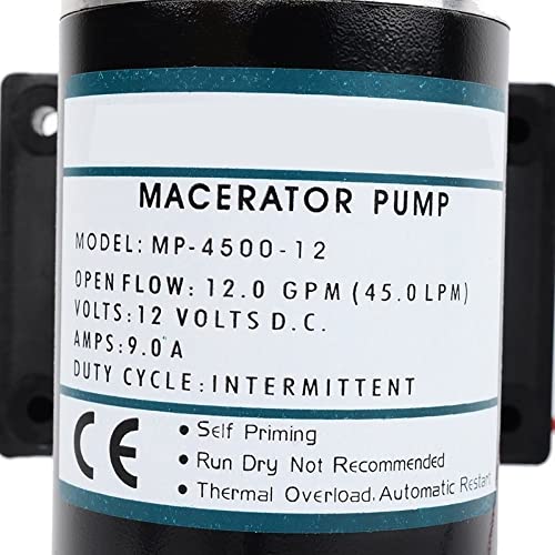 XuuSHA Hand Bilge Pump 12v Dc 45L/min Centrifugal Water Pump Bilge Pump Bilge Pump Automatic