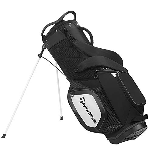 TaylorMade Stand 8.0 Bag, Black/White/Charcoal