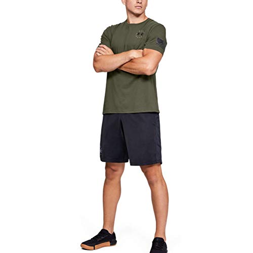 Under Armour Freedom Banner Short Sleeve T-shirt, Marine Od Green (390)/Black, XX-Large