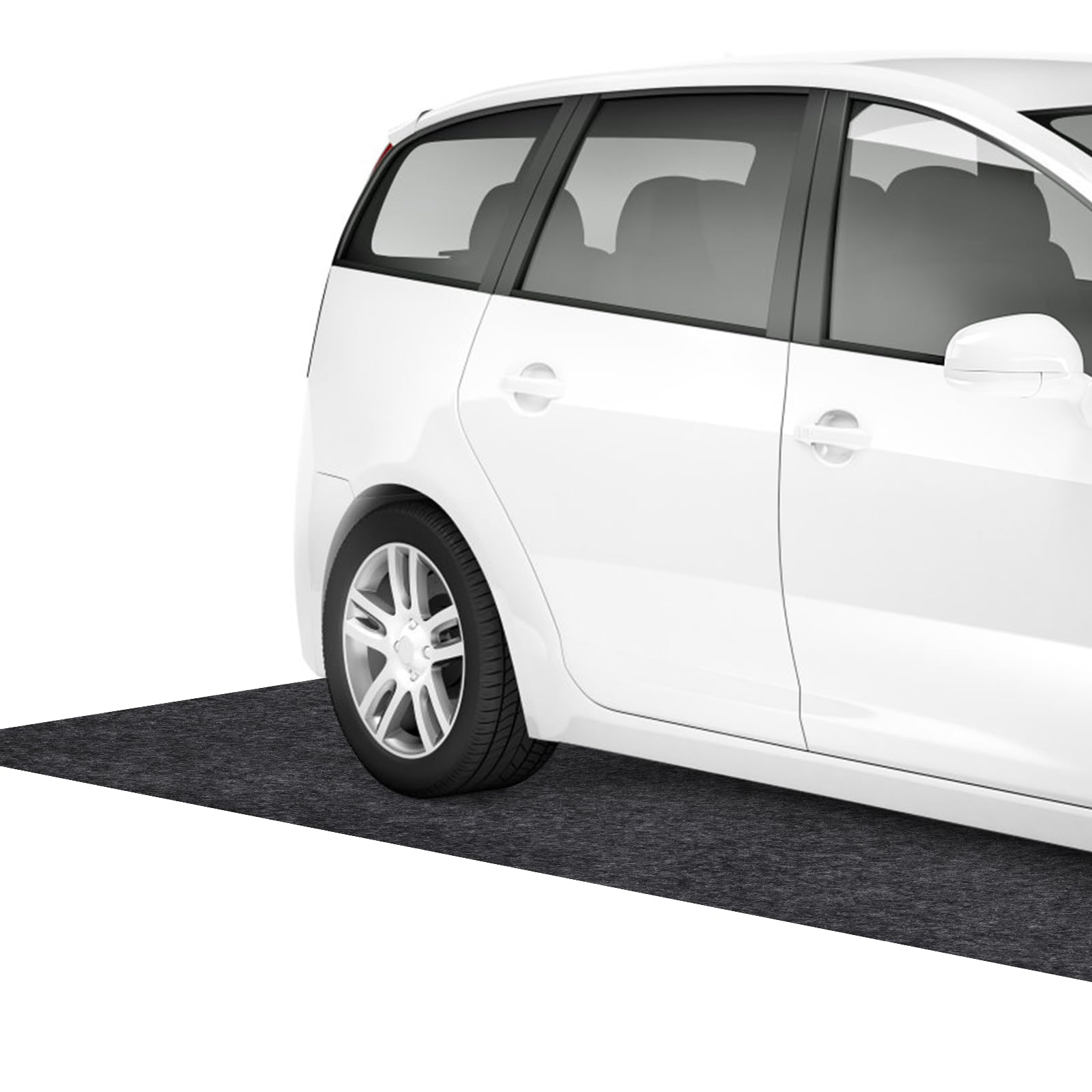yeesport Garage Floor Mat, 6.6×7.6Ft Absorbent Oil Spill Mat with Waterproof Backing, Reusable Non-Slip Oil Pad, Cuttable Parking Mat, Spillproof Floor Protective Pad
