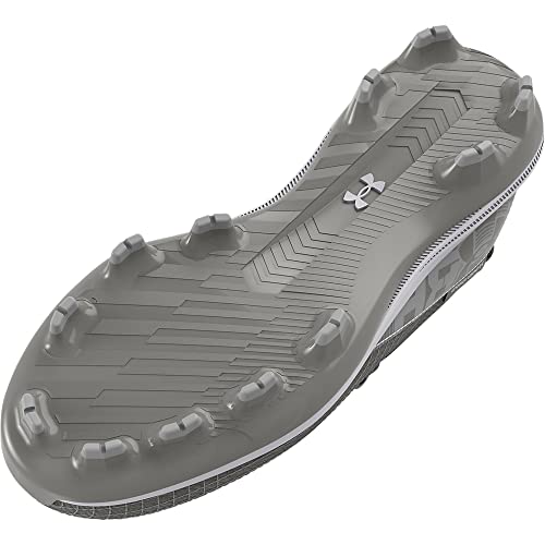 Under Armour Boys' Little Kid Harper 7 Low Juniors TPU Baseball Cleat, (101) Baseball Gray/Baseball Gray/White, 1.5