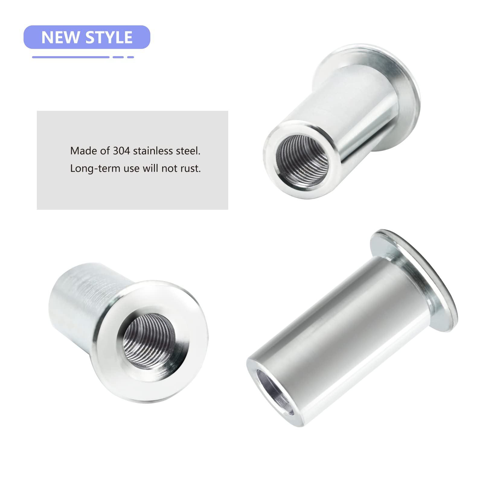 Ytpoools 3220 Bearing Sleeves Stainless Steel 3 Pack, Fits Grindmaster Crathco 3220, D & E Series Beverage Dispenser Juicer Bubbler Type Cold Beverage Spray Machines D15, D25, D25-4, D35, D35-4