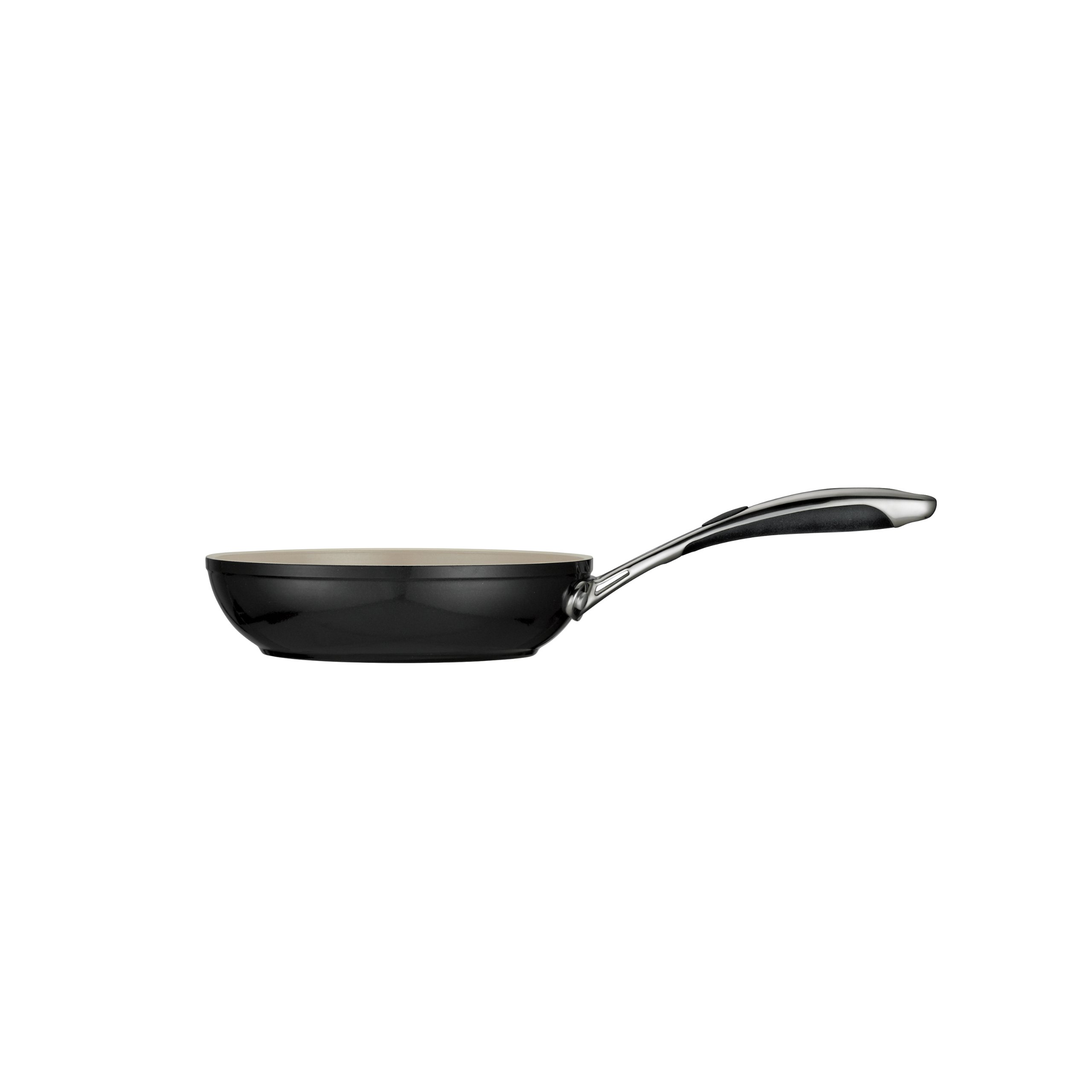Tramontina Fry Pan Ceramica Deluxe Aluminum 8-inch Metallic Black, 80110/018DS