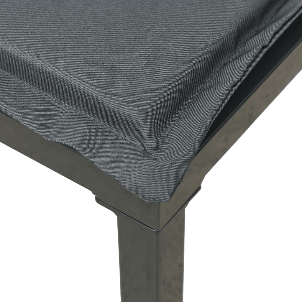 vidaXL 4-Piece Patio Lounge Set β Modern and Elegant Design with Weather-Resistant PE Rattan Material in Black and Gray β Features Comfortable Backrest and Padded Cushions