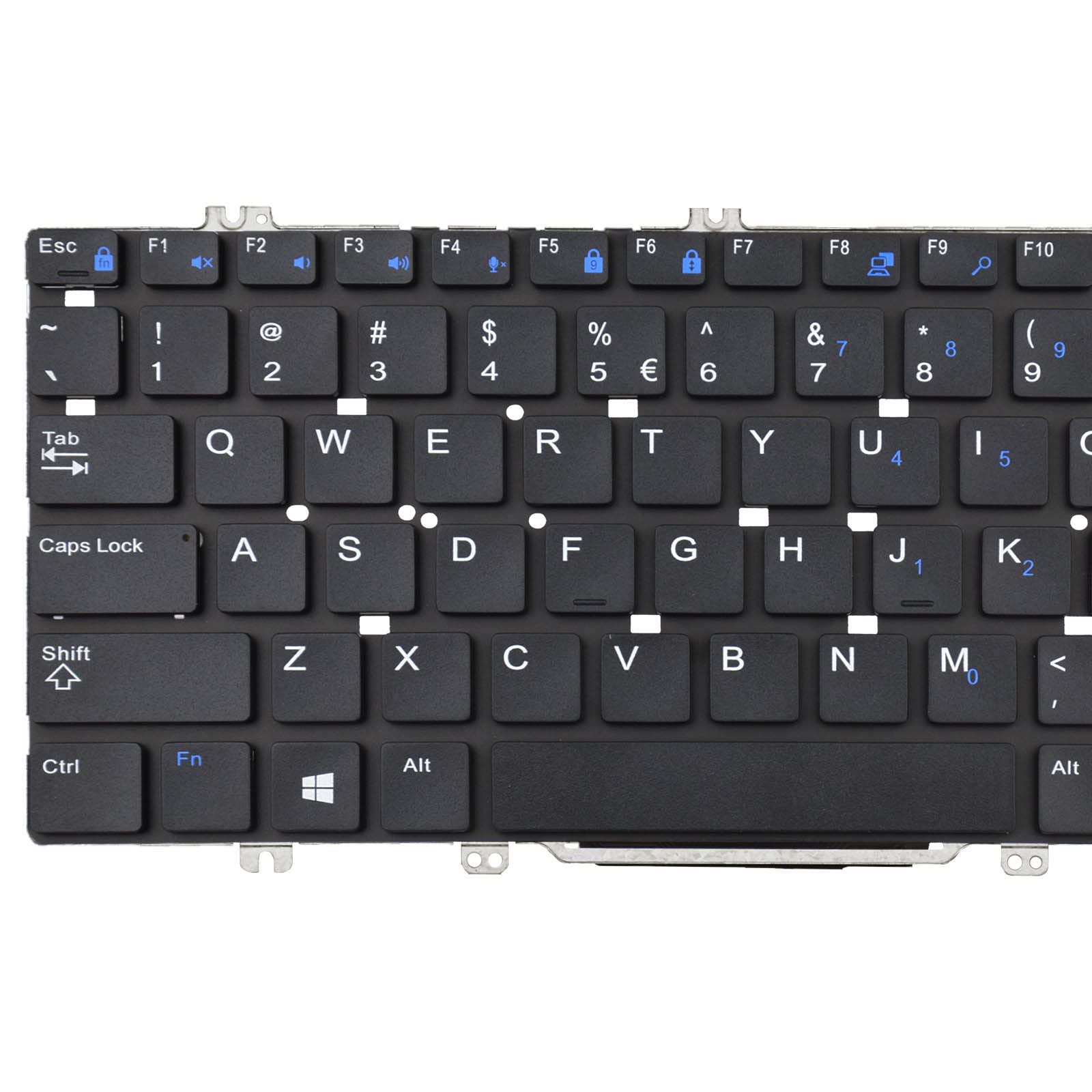 SUNMALL Replacement Keyboard Compatible with Dell Latitude 5280 5288 5289 5290 7280 7290 7380 7389 7390 E5280 E5288 E5289 Layout P/N: PK131S51B00 V160325BS No Frame Black US Layout