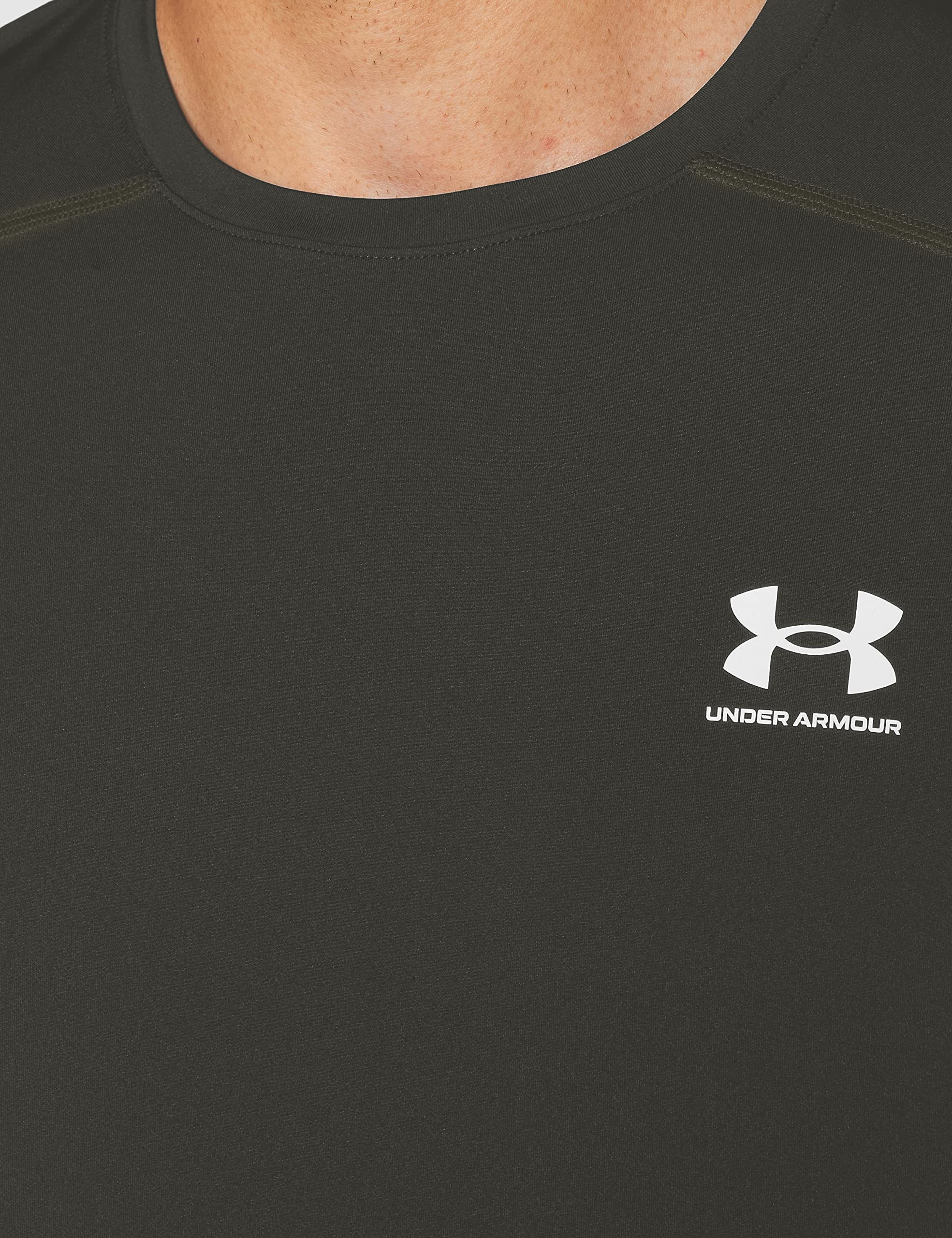 Under Armour Men's Armour HeatGear Fitted Short-Sleeve T-Shirt, (310) Baroque Green / / White, XX-Large