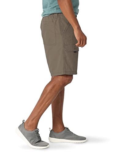 Wrangler Authentics Men's Canvas Utility Hiker Short, Earth Green, 33