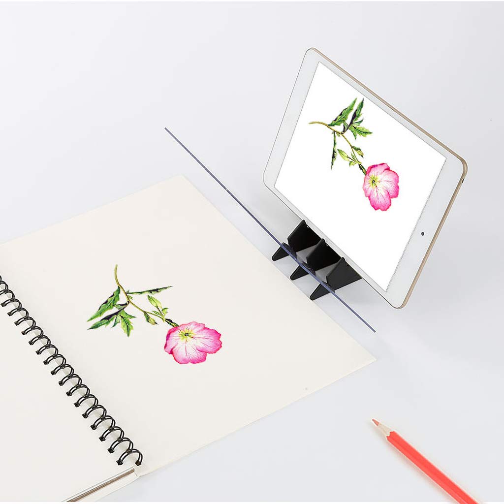 ZERIRA Portable Optical Drawing Board Sketching Tool Acrylic Drawing Sketching Tool Zero-Based Wizard for Beginners and Kids