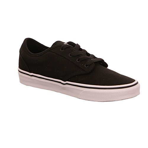 Vans Low-Top Sneakers Atwood Trainers, Canvas/Black/White, 3 US Unisex Big Kid