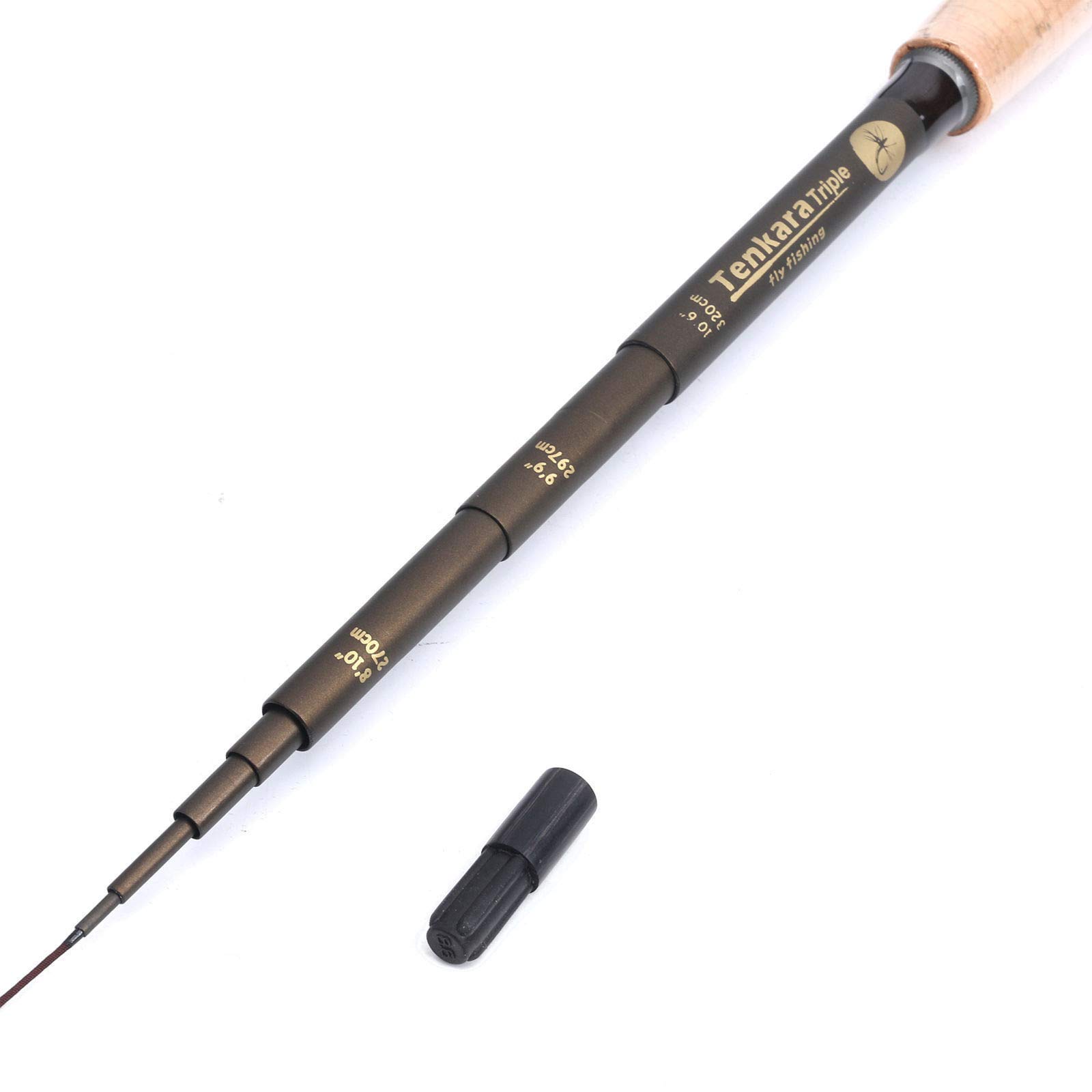 Unifishing Tenkara Fly Rod 9/10/11/12/13FT 7:3 Action Telescoping Rod (V-tenkara, Triple 8'10''/9'9''/10'6'')