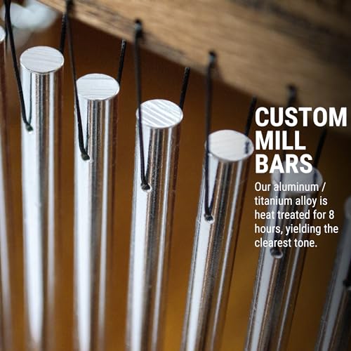 TreeWorks Chimes Full Size Bar Chimes with Dampening Arm and Bag โ Made in U.S.A. โ Single Row, Tennessee Hardwood (TRE630)