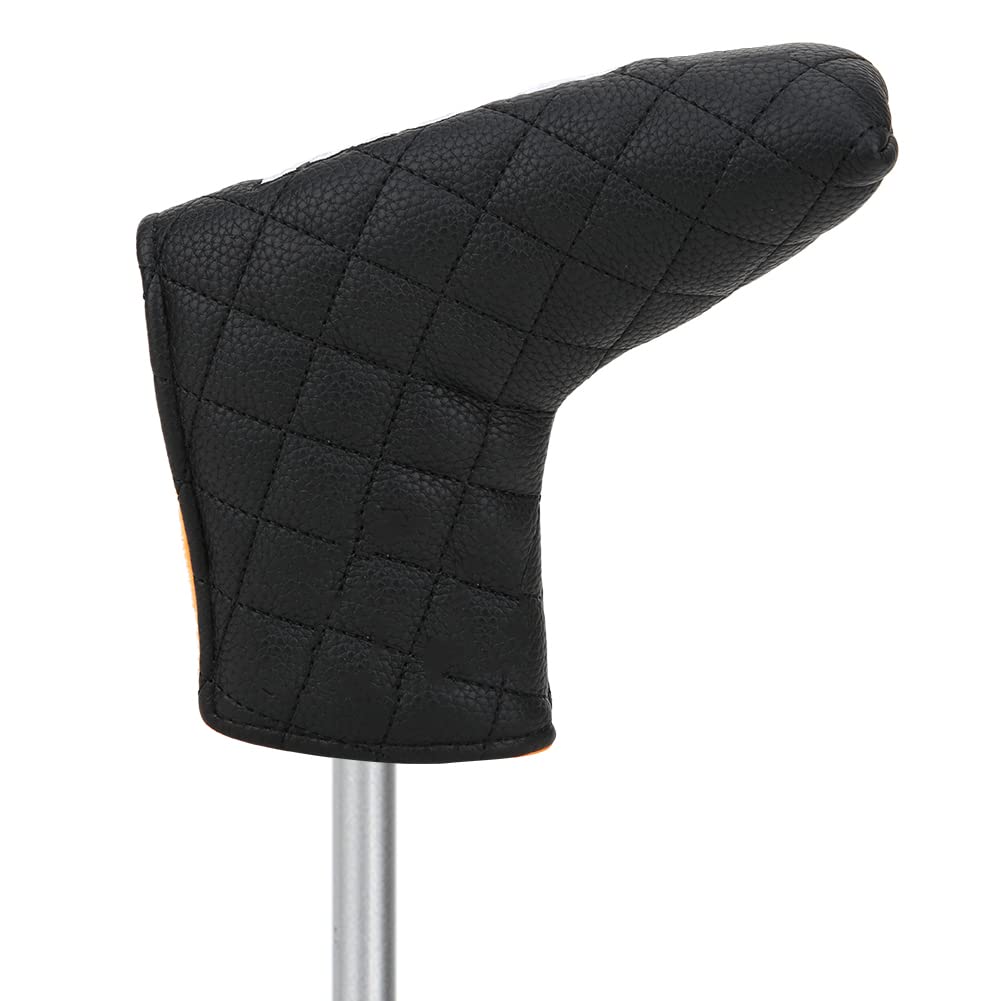 WNSC Golf Club Head Cover, Waterproof Durable Golf Driver Head Cover for Golf Blade Putter(Black)