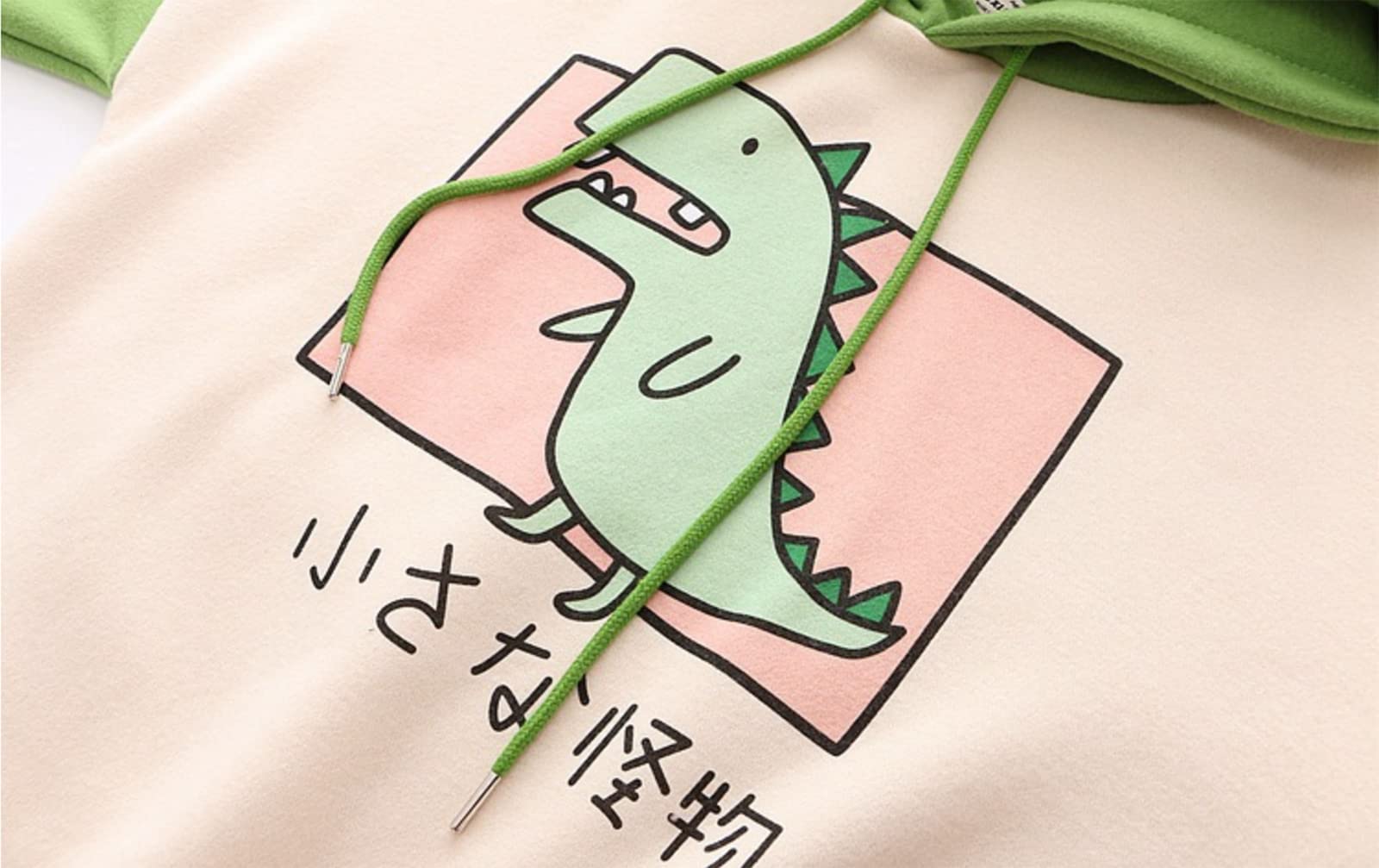 YUUOKPO Dinosaur Hoodie Kawaii Pullover Cute Hooded Sweatshirt For Teengirls Womens Green XX-Large