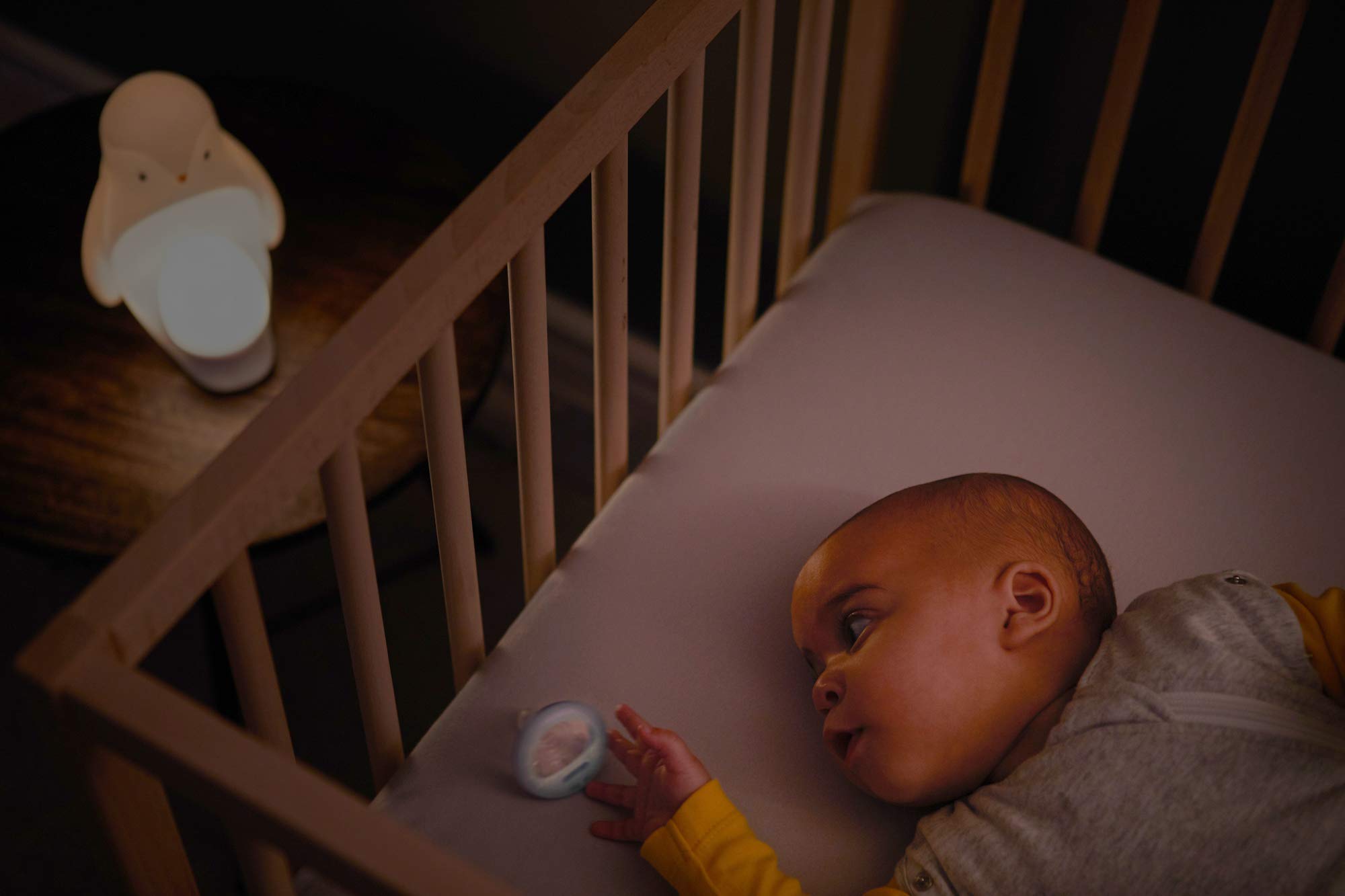 Tommee Tippee Closer to Nature Night-Time Baby Bottle & Breast-Like Pacifier, Glow in The Dark, Clear