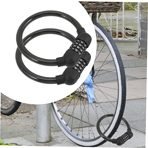 VANZACK 8 Pcs Wear-Resistant Bike Lock Convenient Bike Lock Sturdy Cable Lock Bike Chain Lock Reusable Bike Lock Daily Use Cycle Lock Multi-Function Bike Lock Abs Lock Disc Major