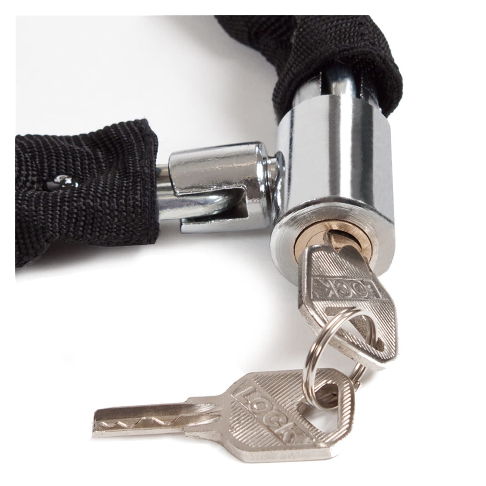 YANGLI WanLiTong Bike Lock Anti-Theft Chain Lock Keys Required Open with Password (Color : Black)