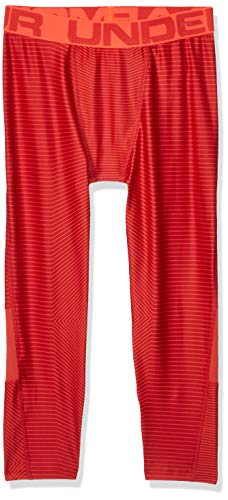 Under Armour Heatgear Armour ¾ Printed Leggings, Martian Red (646)/Beta Red, Youth Medium