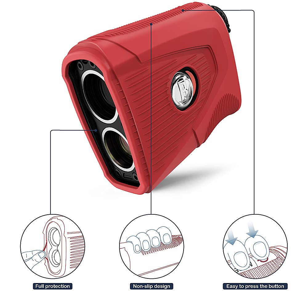 TUSITA Silicone Case Compatible with Bushnell Pro XE - Red