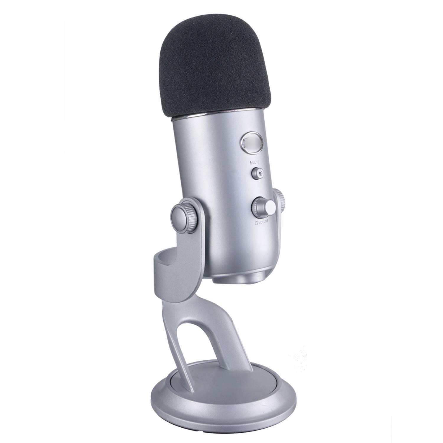 YOUSHARES Pop Filter for Blue Yeti, Yeti Pro Condenser Microphones, Blue Yeti Mic Cover Foam Microphone Windscreen Improve Sound Quality (Black)