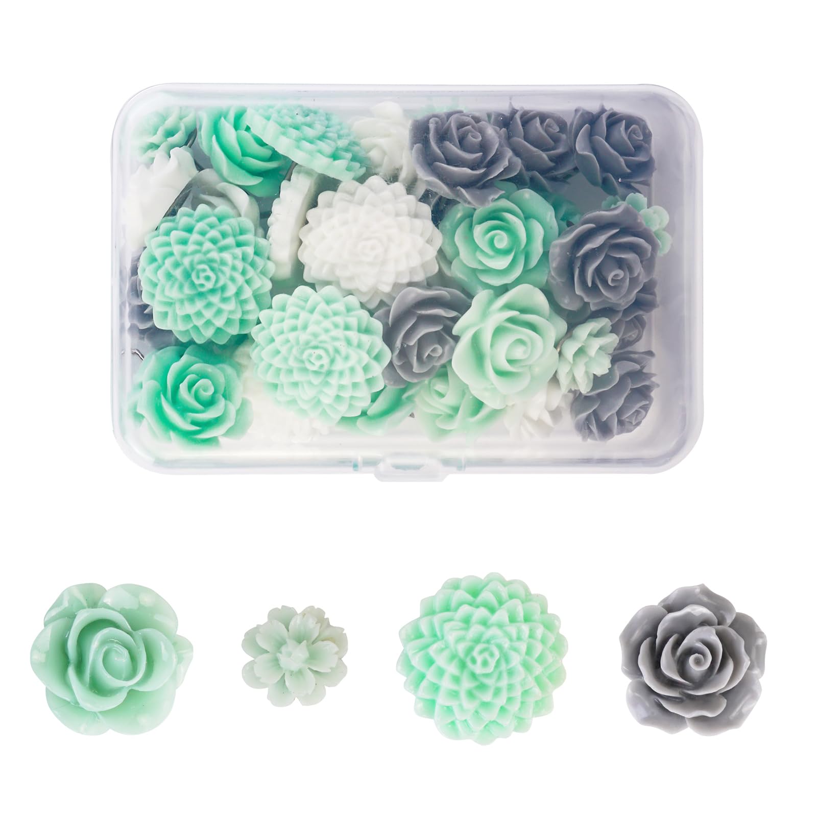 Temoyj 24Pcs Decorative Push pins,Cork Board Tacks,Bulletin Board Tacks,Thumb Tack Decorative for CorkBoard, Office Organization or Home