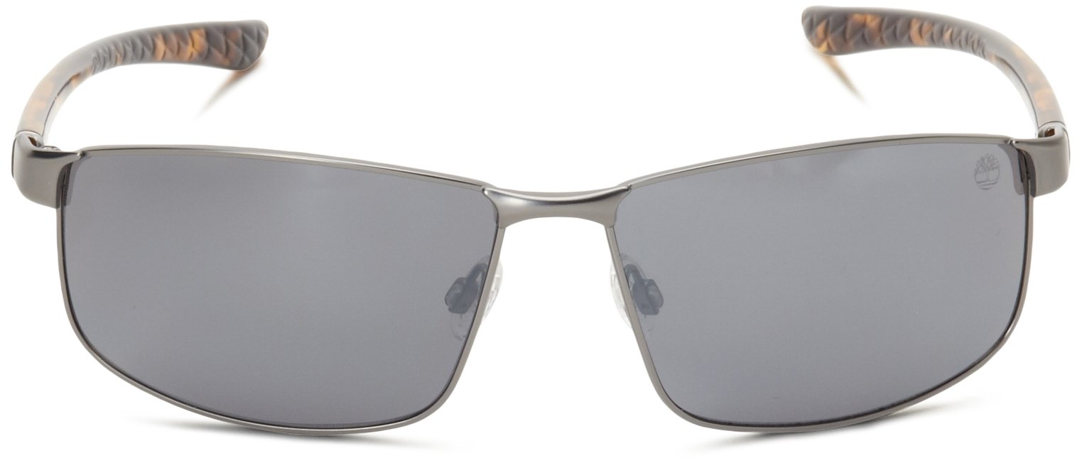 Timberland Men's Tb9035sw6109d Polarized Wrap Sunglasses, Gunmetal, 61 mm