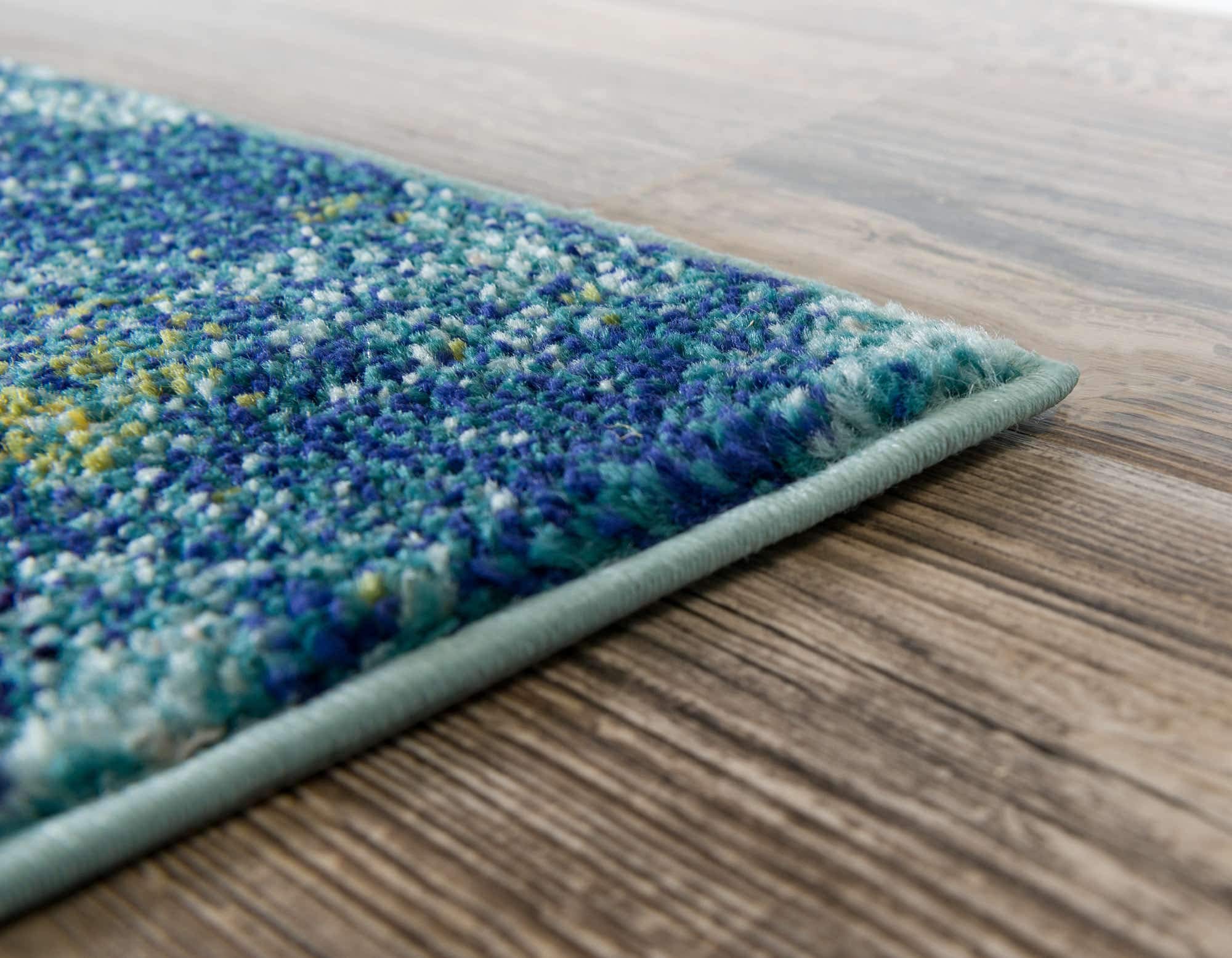 Unique Loom Positano Collection Coastal Modern Bright Colors Starfish Navy Blue Area Rug (5' x 8')