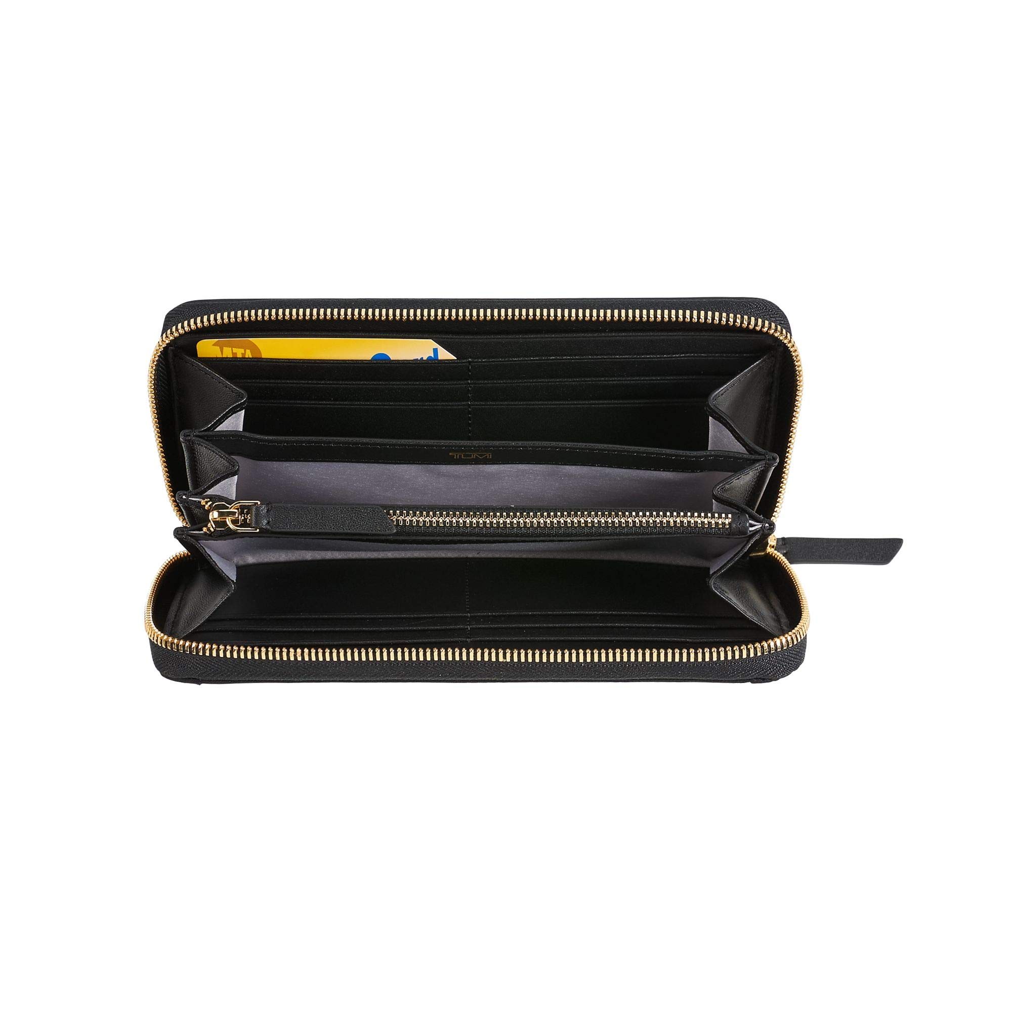 TUMI - Voyageur Zip-Around Continental Nylon Wallet - Card Holder for Women - Lightweight, Black