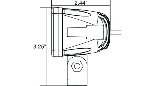 Vision X Lighting XIL-S1100 Solstice 2" Square Euro Beam Solo LED Pod Light