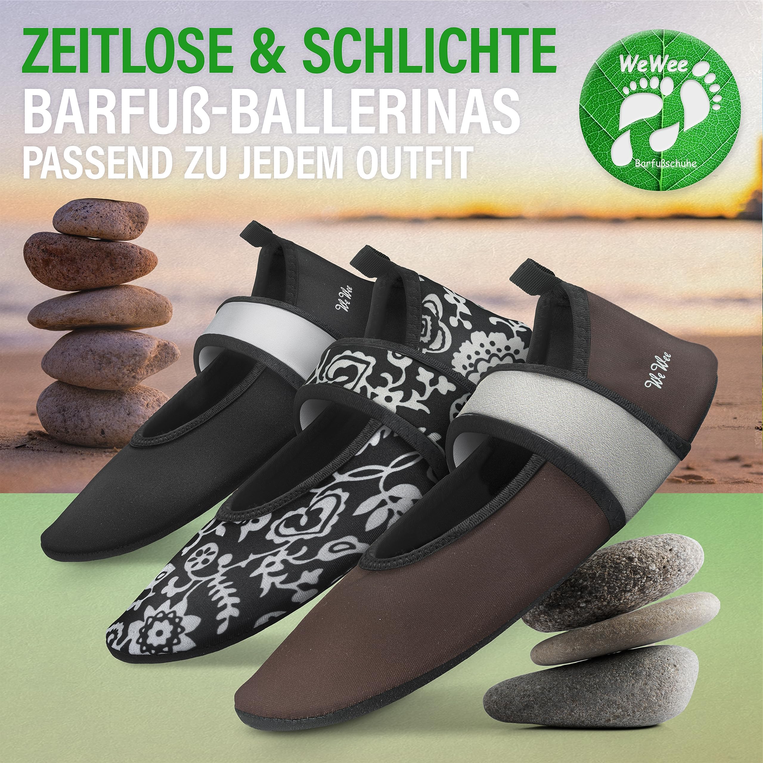 WeWee The Healthy All-Around Barefoot Shoes from Versatile Minimal Shoes with A Modern Everyday Look (Gray 9-10)