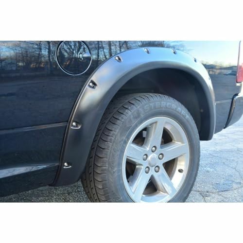 SQAMOR 4pcs Fender Flares Front Rear Left Right Driver Passenger Durable ABS Plastic Bolt-On Pocket Riveted Style Kit TF10107 1ABFK00021