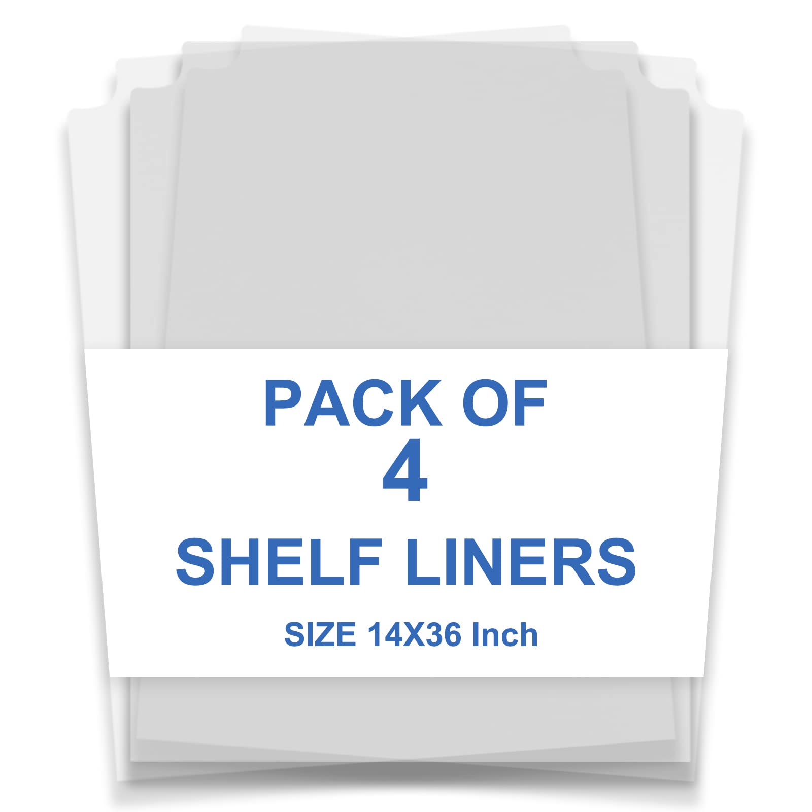 Wire Shelf Liner - Shelf Liners for Wire Shelving - Shelf Liner for Wire Shelves - Set of 4-14 X 36 Inch Black