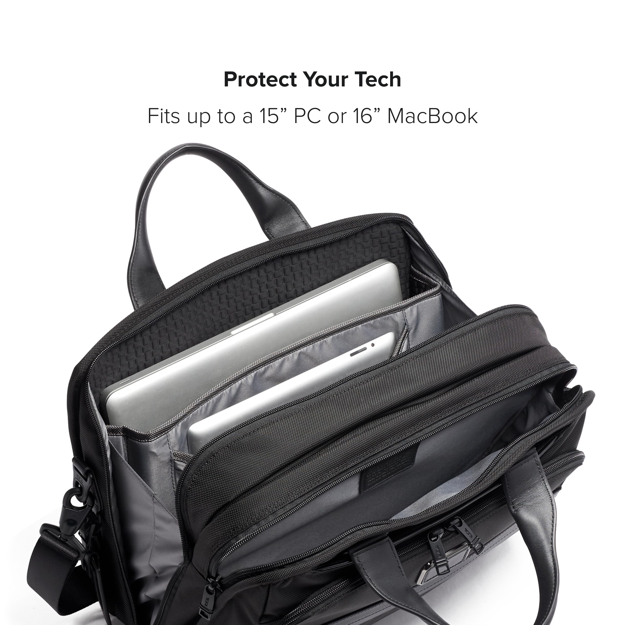 TUMI Alpha 3 Organizer Brief Anthracite One Size
