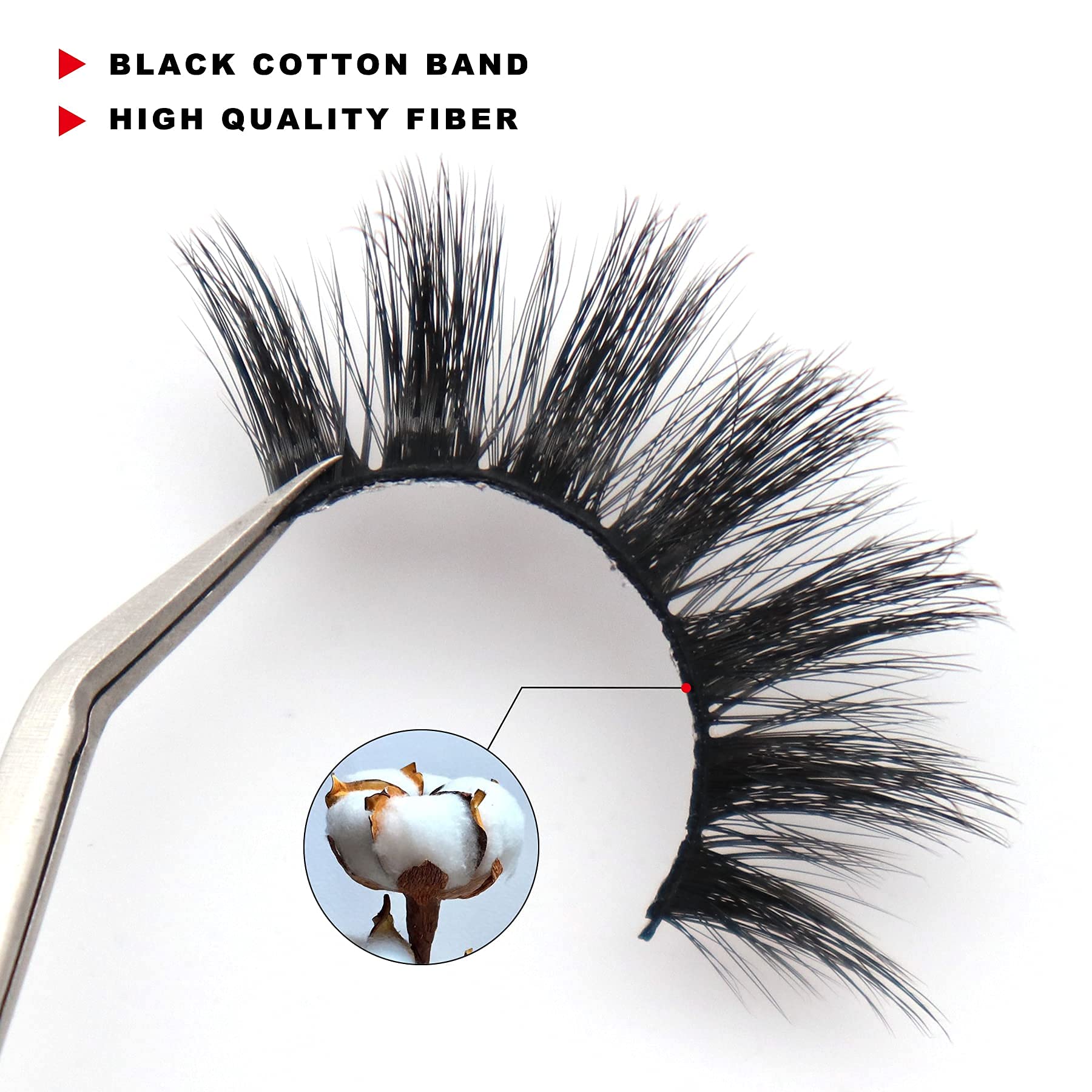Veleasha Lashes 10 Pairs Natural Fluffy False Eyelashes Soft Wispy Lashes 3D Faux Mink Lashes Pack (V07)