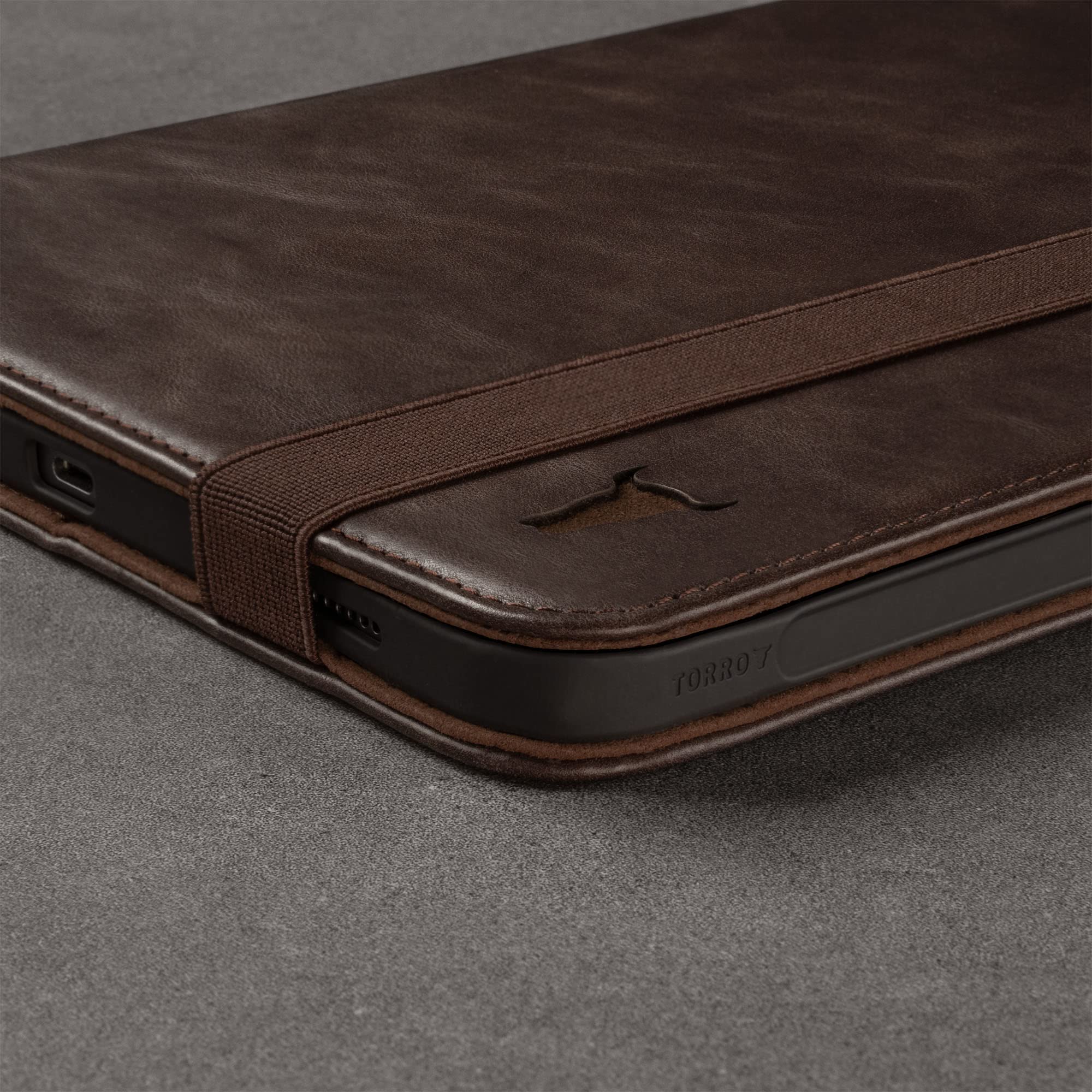 TORRO Case Compatible with iPad 10th Generation β Genuine Leather iPad 10th Gen 2022 Case with Stand Function and Wake/Sleep Function (Dark Brown)