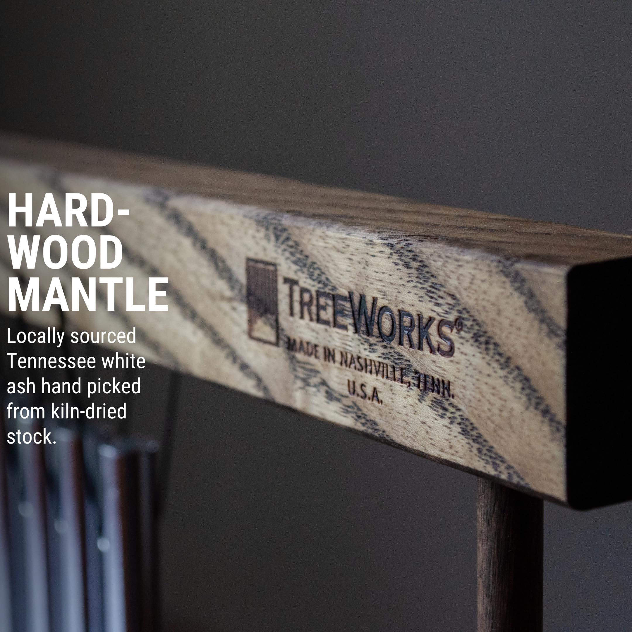 Treeworks Chimes Medium Top Bar Chime β Made in U.S.A. β for Percussion Tables, Desks, Classroom Music, Meditation or Yoga, Includes Tennessee Hardwood Stand, inch (TRE9t)