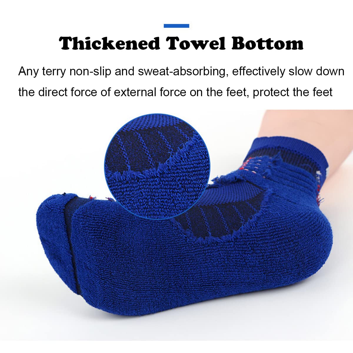 YWSLRC 3 Pairs Mens Athletic Socks Performance Thick Cushioned Basketball Training Compression Quarter Crew Socks