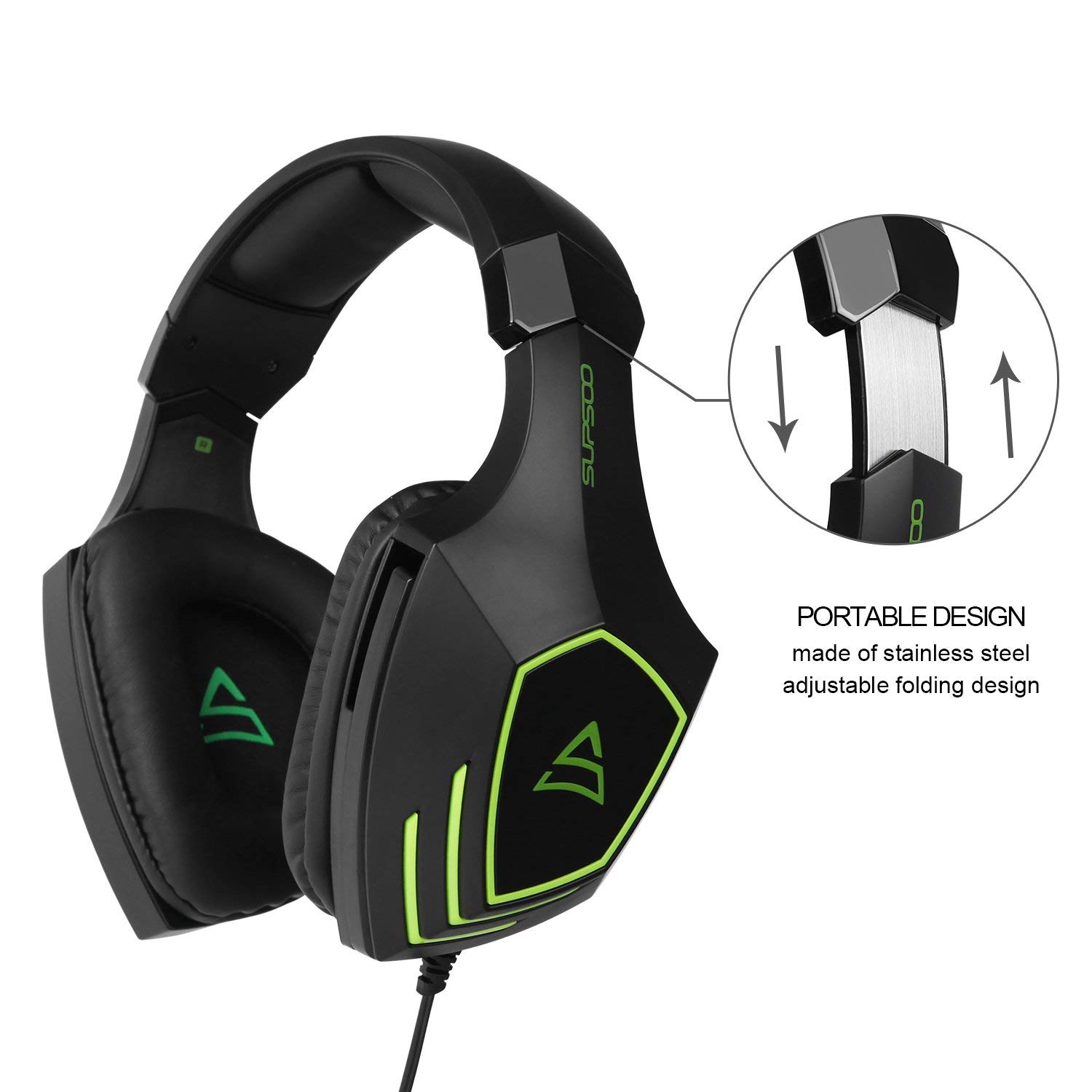SUPSOO G820 Gaming Headset with Mic for PS4 Xbox one New Noise Reduction 3.5 mm Professional Game Headsets