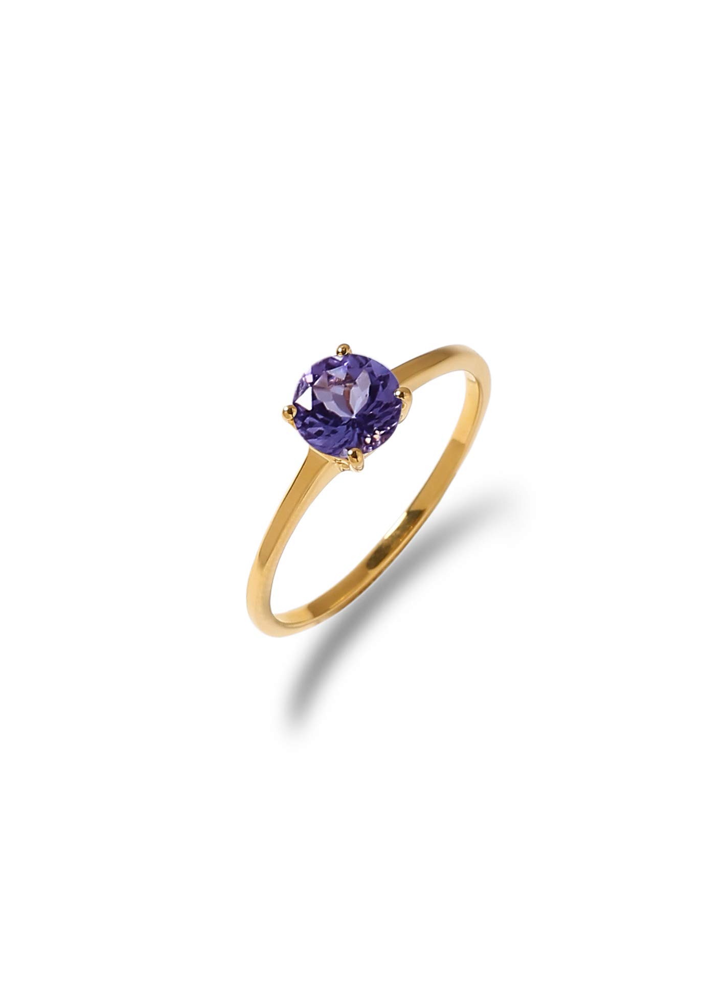 YoTreasure 0.91 ct. t.w. Tanzanite Solitaire Ring 10kt Yellow Gold Jewelry