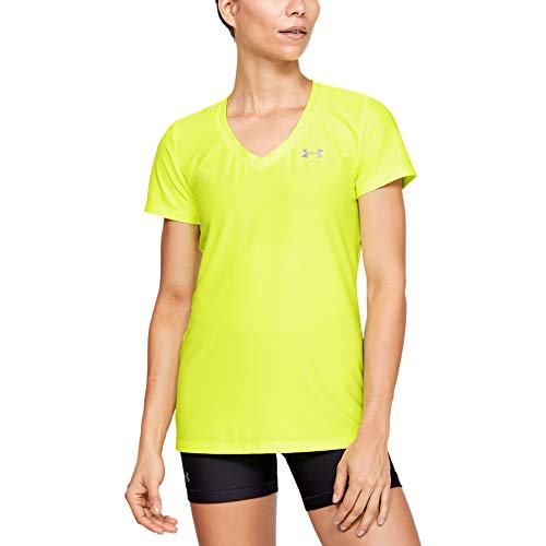 Under Armour Tech Novelty V-neck Shirt, X-Ray (786)/Metallic Silver, Large