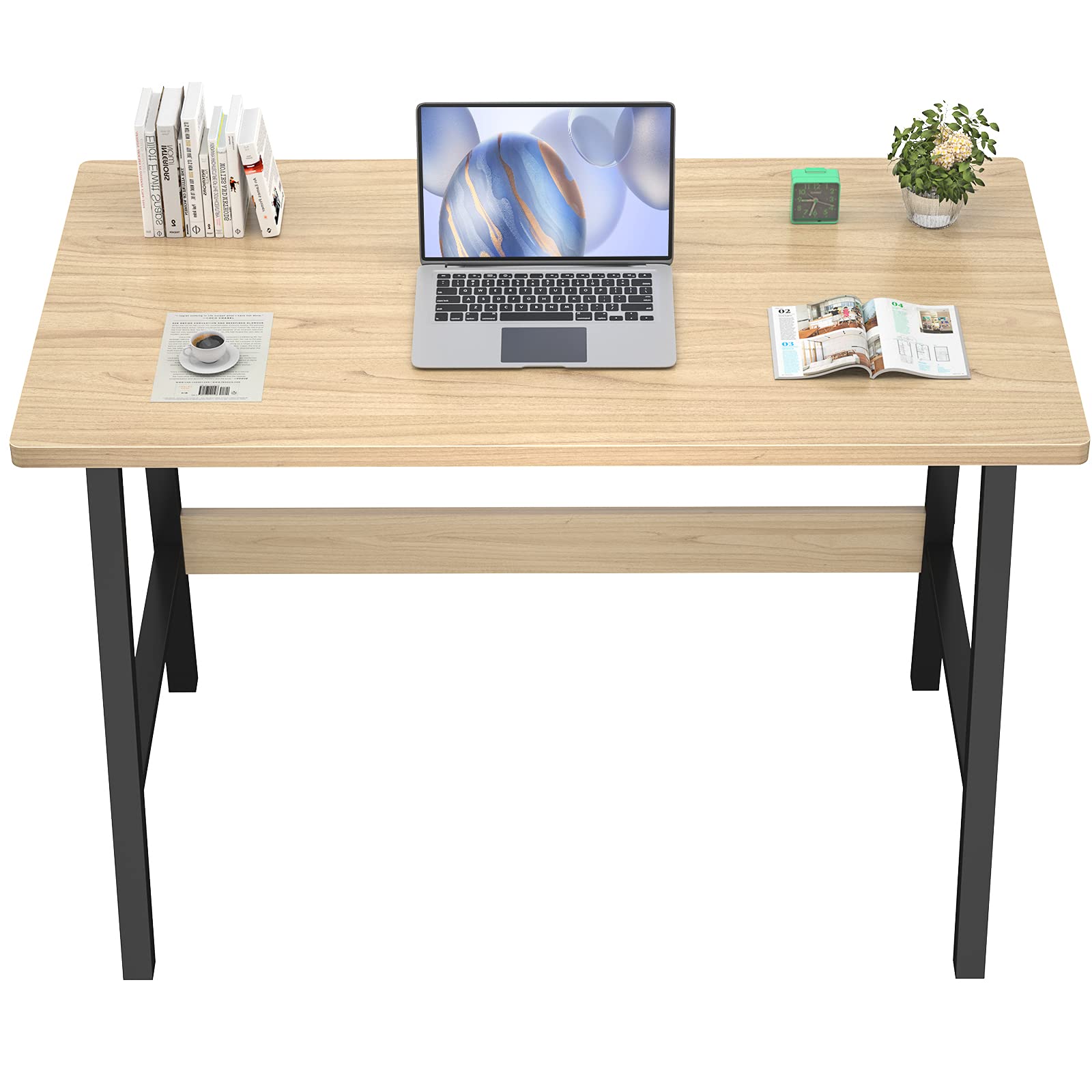 Topfurny Home Office Computer Desk (32'', Natural)