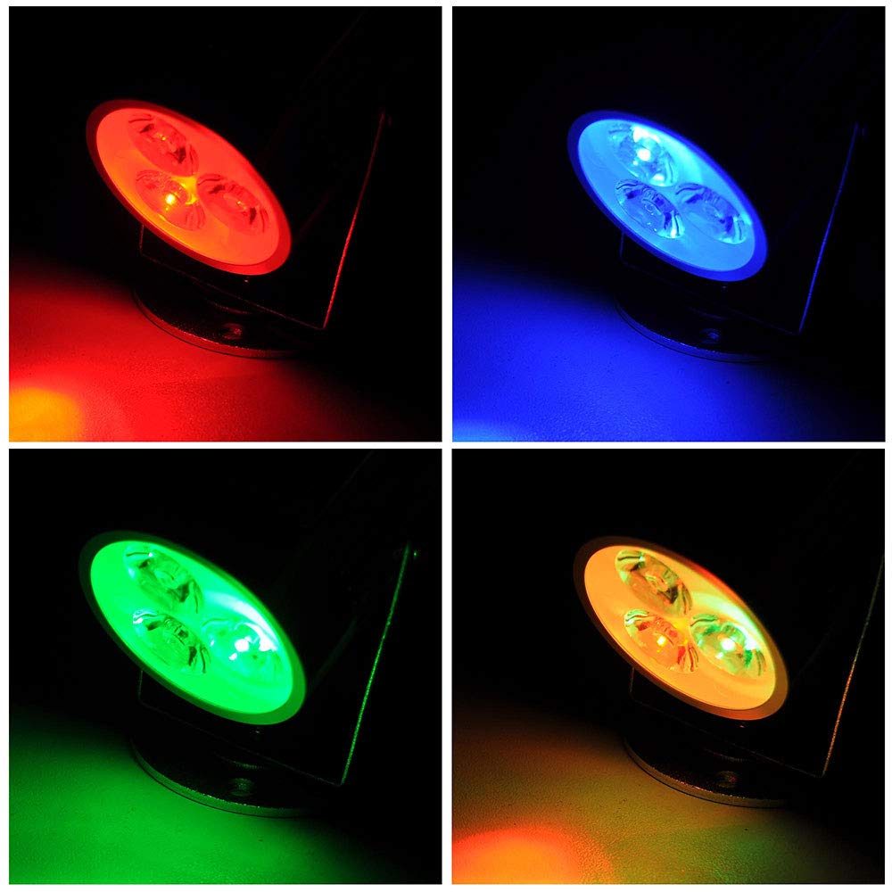 Yescom 12" Mirror Disco Ball w/ 6RPM Rotating Motor & 3W Multicolors LED Pinspot Spot Light Kit Home Party Club Lighting